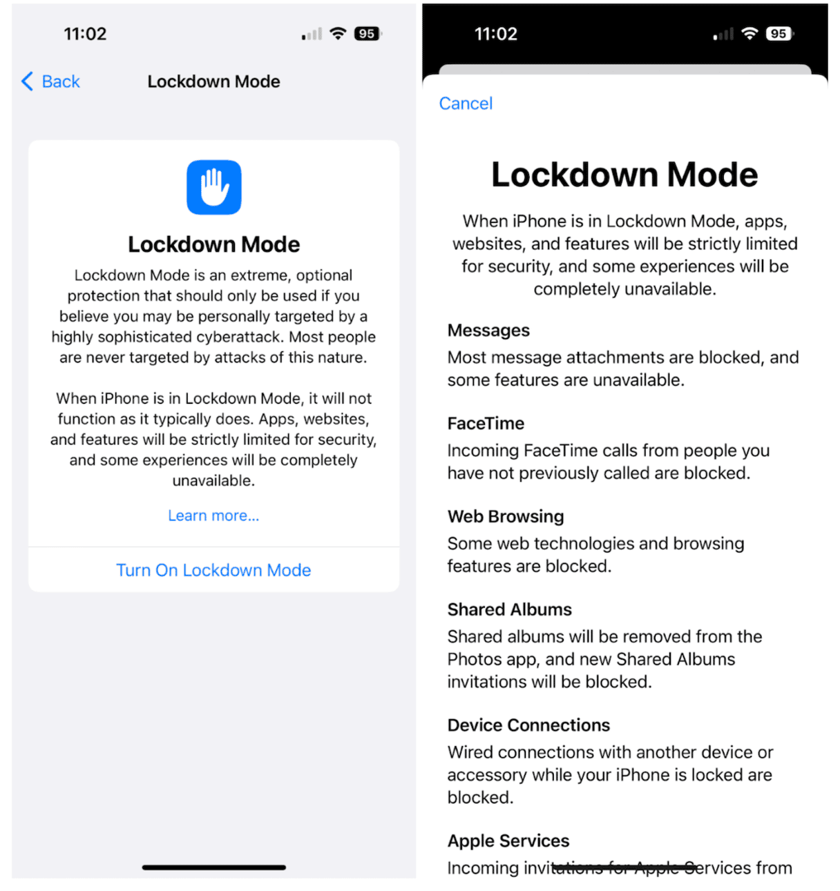 The benefits and uses of iPhone Lockdown Mode